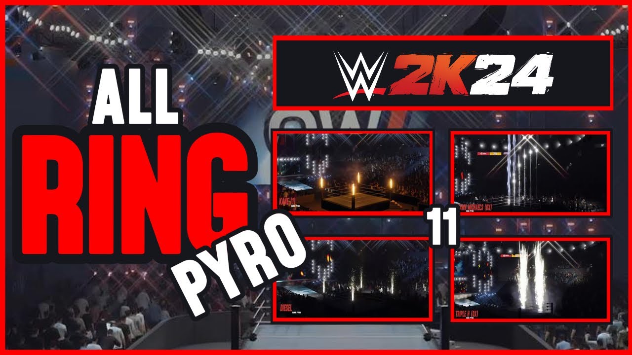 All WWE 2K24 Ring Pyro Options | Explosive Custom Entrance Showcase ...