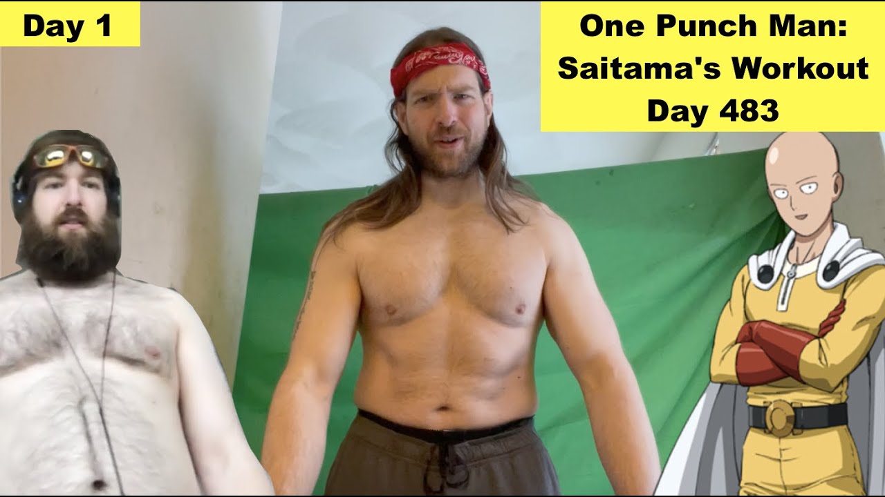 One Punch Man: Saitama's Workout Day 483 - YouTube