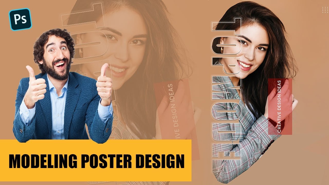 Poster Design in Photoshop | Modeling Poster design #photoshop - YouTube