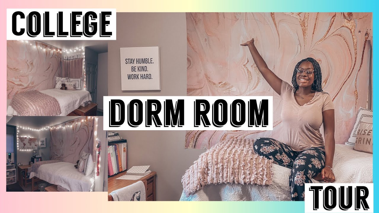 COLLEGE DORM ROOM TOUR - YouTube