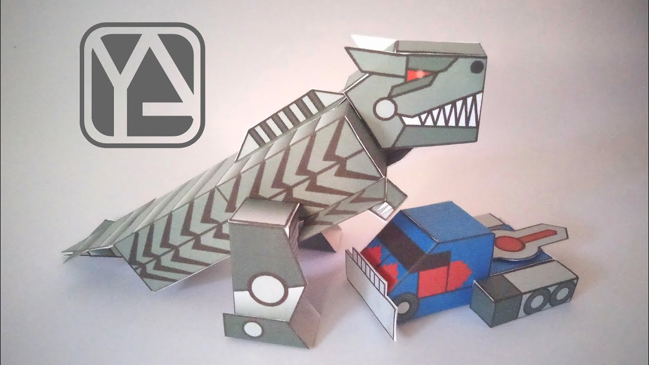 || PAPERCRAFT TRANSFORMERS || grimlock & Optimus prime - YouTube