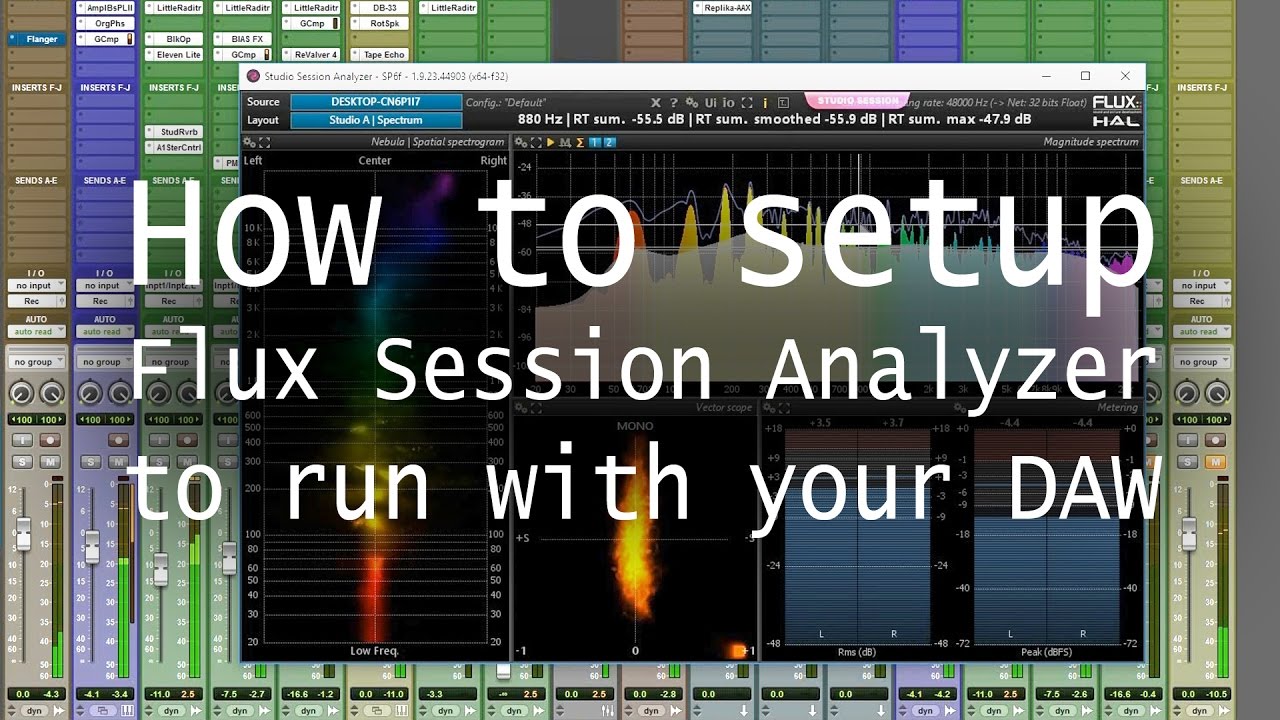 How to setup Flux Studio Session Analyzer to use with your DAW - YouTube