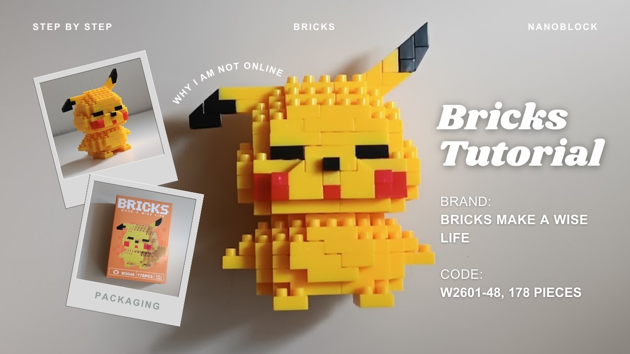 How to Build Pikachu Pokemon Building Blocks | Bricks Make a Wise Life ...
