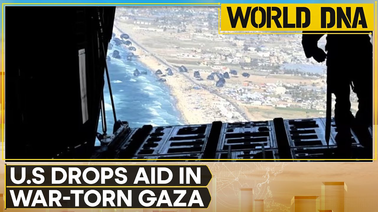 Israel war: US Military airdrop supplies over southern Gaza strip ...