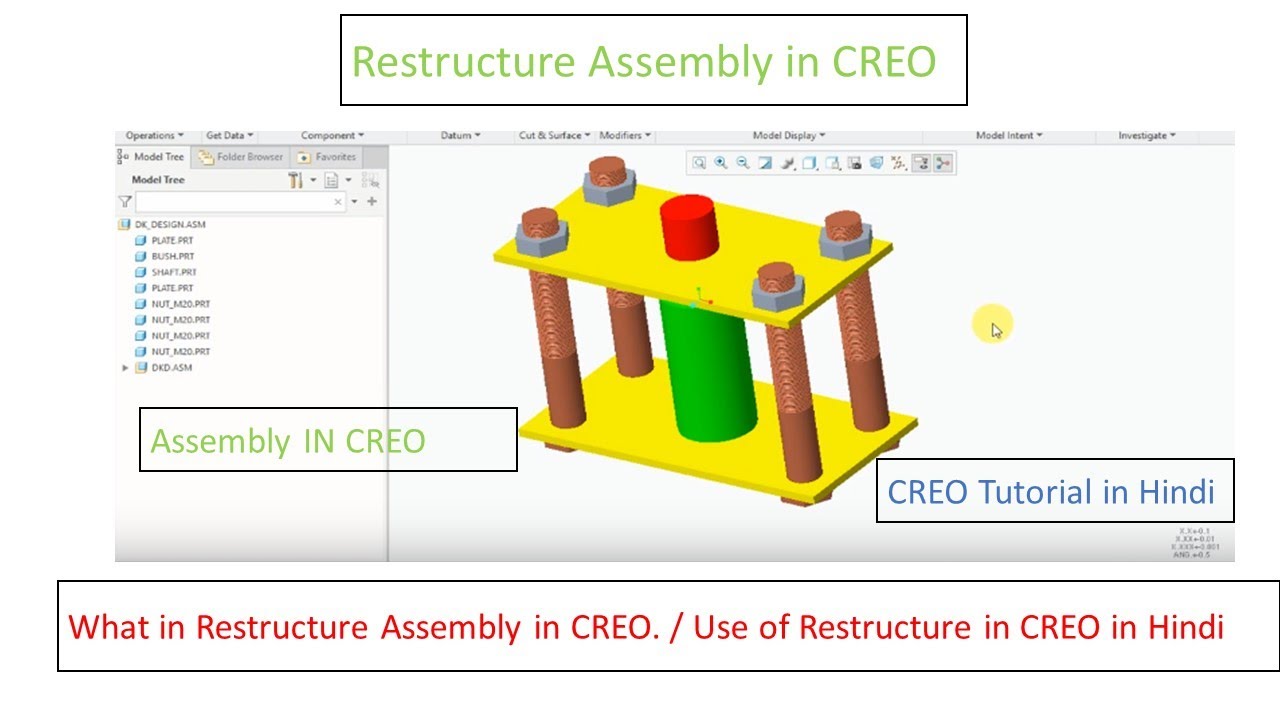 Restructure Assembly in CREO - YouTube