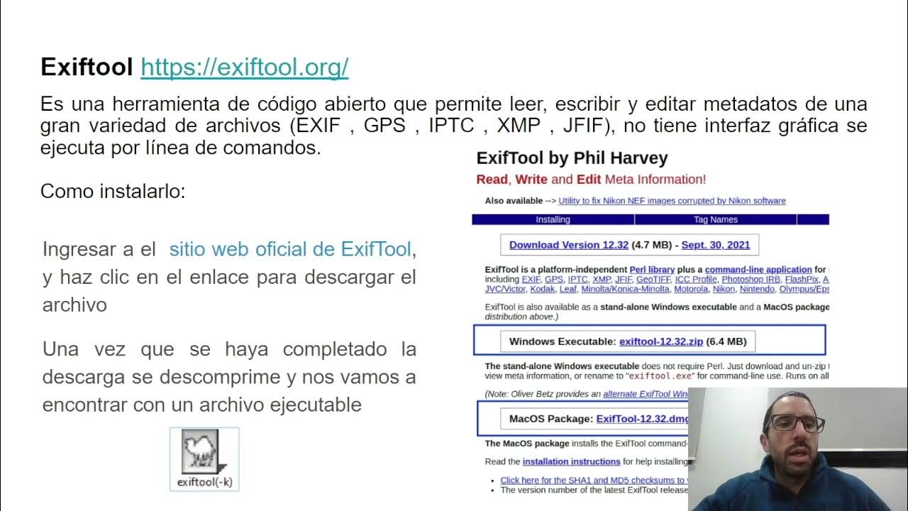 Exiftool y Exiftoolgui: Herramientas para ver, crear o modificar metadatos de archivos - YouTube
