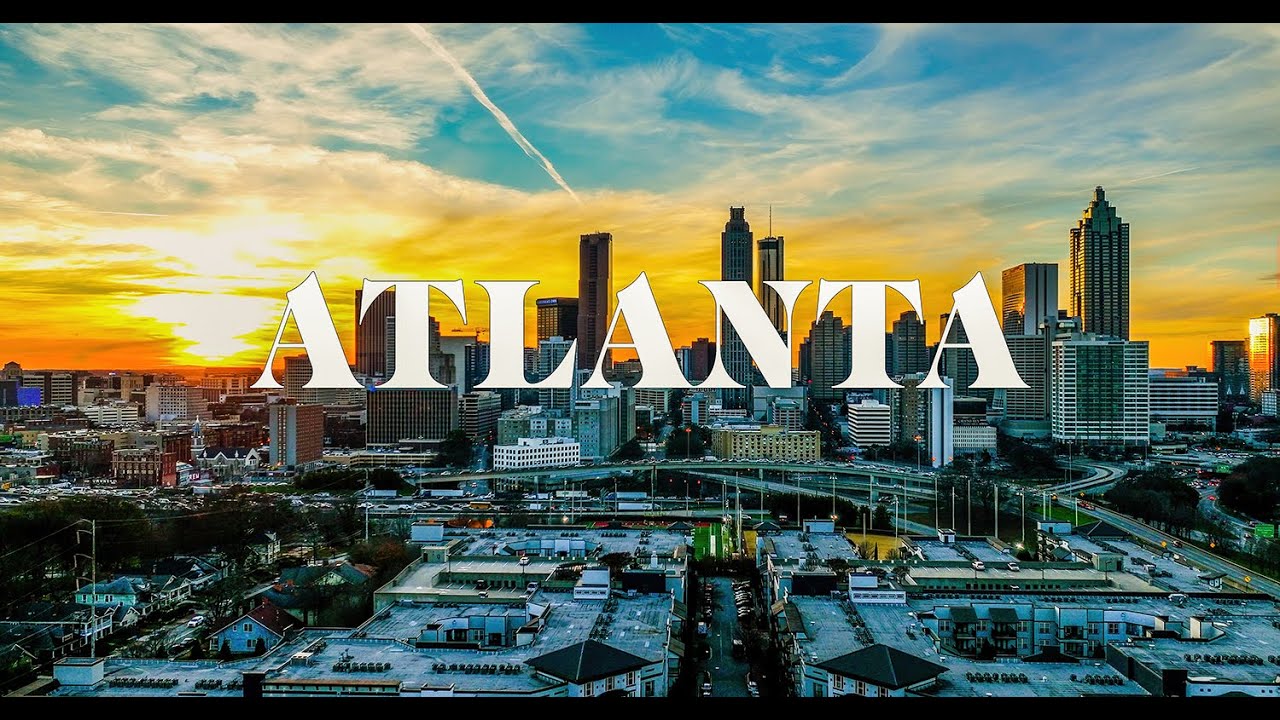 Atlanta at Sunset over Jackson Street Bridge - 5k UHD - YouTube