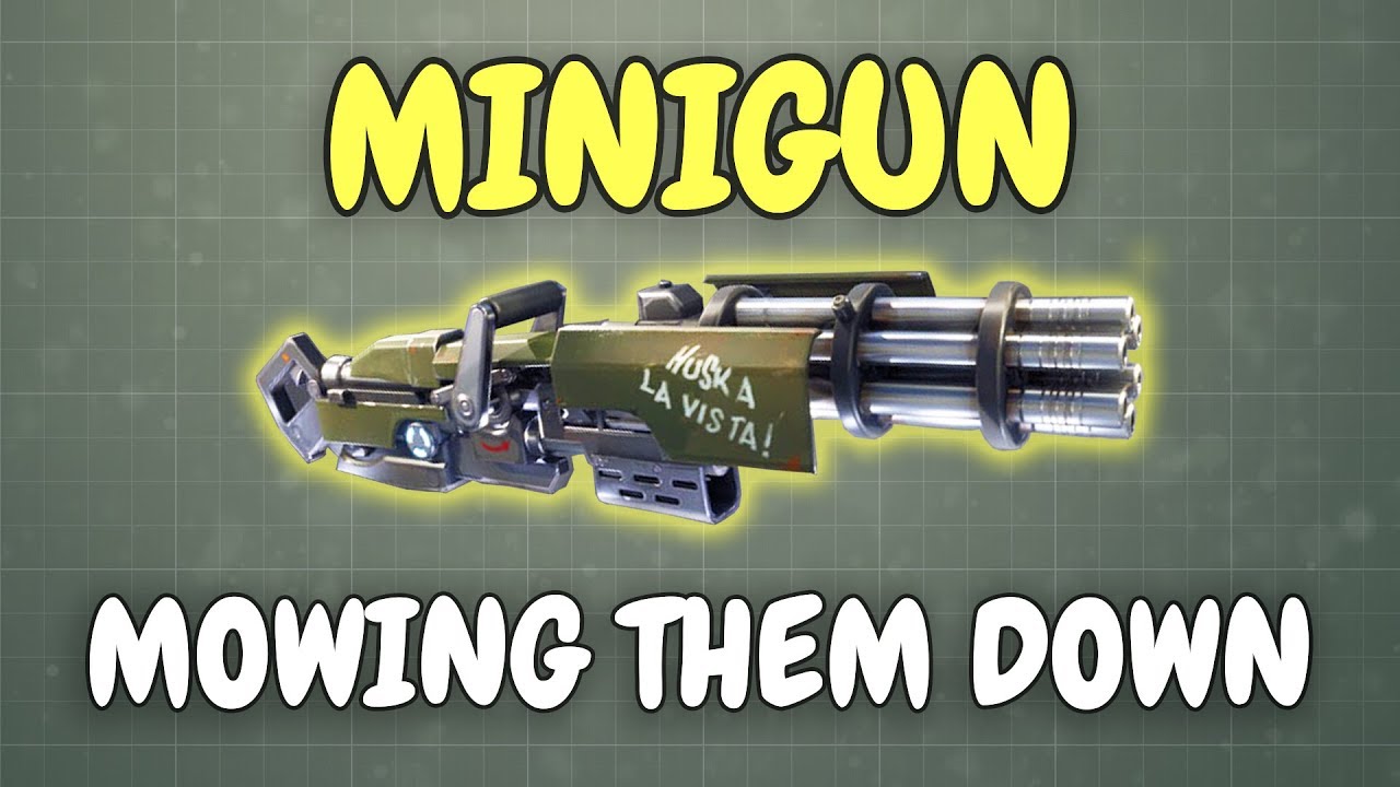 LEGENDARY MINIGUN | 20 KILLS Solo vs Squad - YouTube