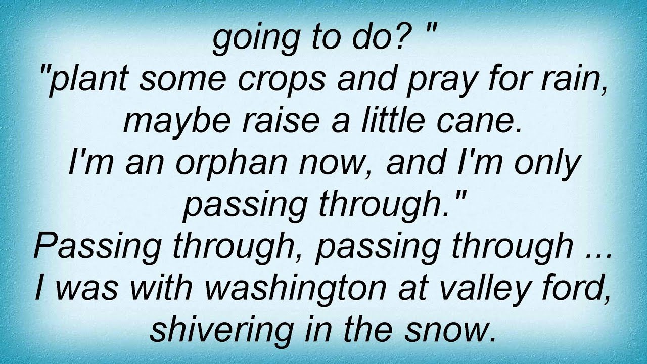 Leonard Cohen - Passing Through Lyrics - YouTube Music