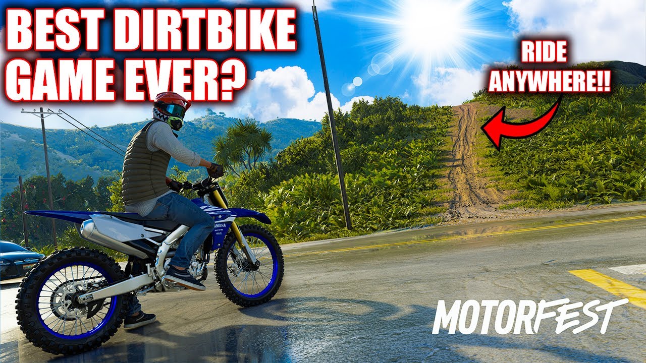 THIS NEW DIRTBIKE GAME LET US FREERIDE TO THE TRACK AND SEND IT!! (The ...