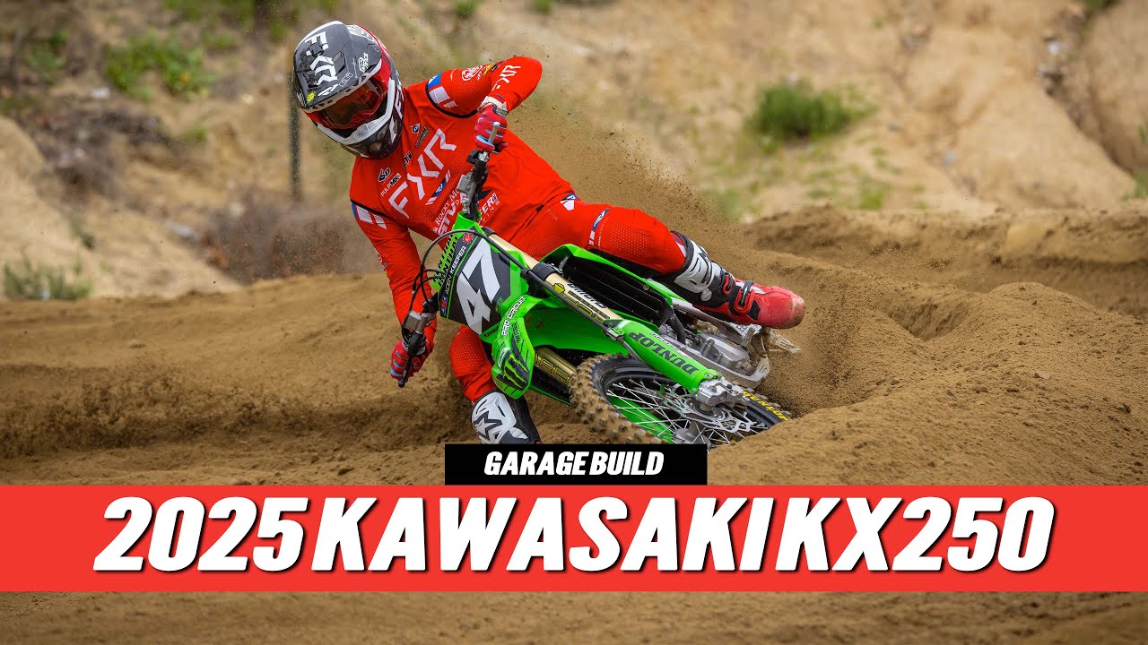 Racer X Films: 2025 Kawasaki KX250 Twisted Development Garage Build ...
