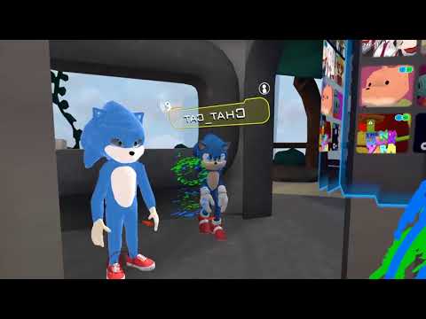 Old Movie Sonic meets New Movie Sonic VRCHAT - YouTube