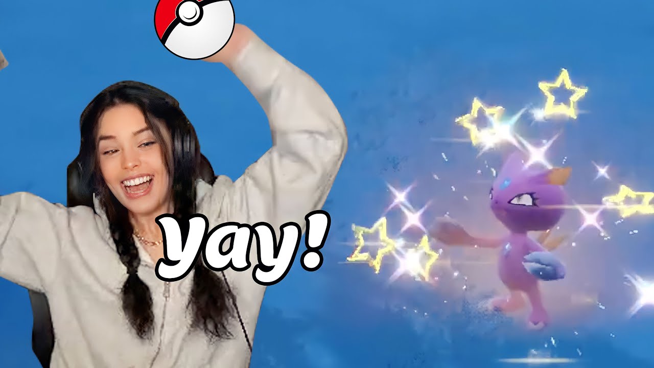 Valkyrae Found her 4th Shiny Pokemon - YouTube