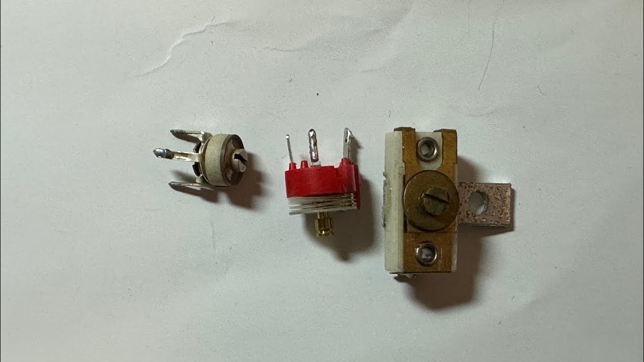 Trimmer capacitors explained - YouTube