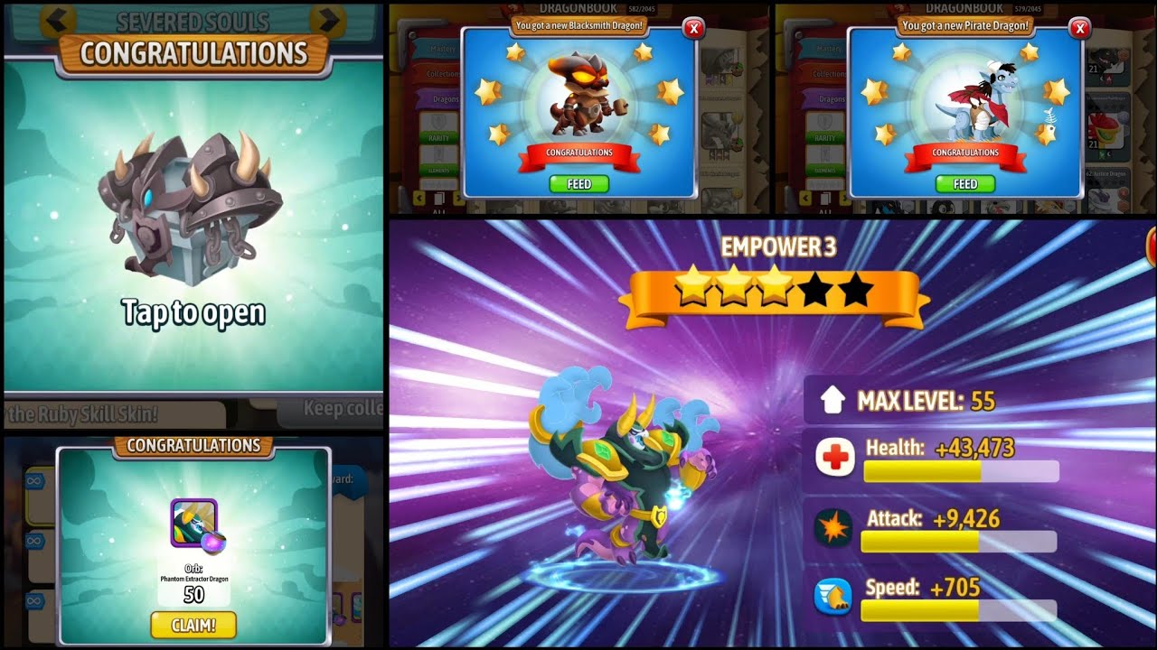 #509. Dragon city | Empower 3 stars - Phantom Extractor Dragon. - YouTube