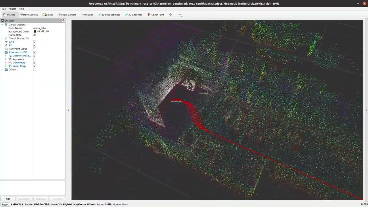 3D LiDAR SLAM Benchmark: Kinematic-ICP in the Nav A Diff Sequence with the Livox Mid 360 ...