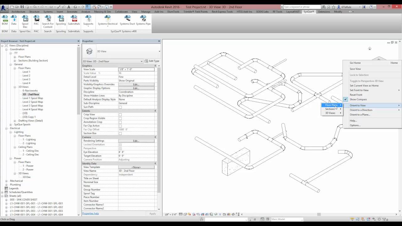 Export a floor, or a specific elevation cut in Revit - YouTube