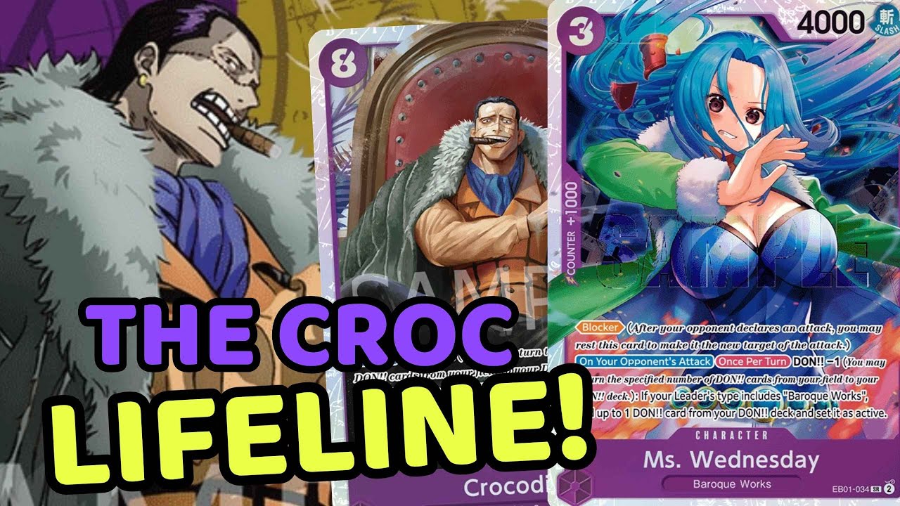 Purple Yellow Crocodile OP07 Gameplay - One Piece Card Game - YouTube