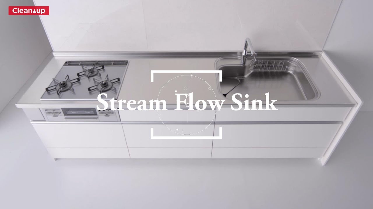 【CLEANUP Kitchen】 Stream Flow Sink (스트림 플로우 싱크) - YouTube