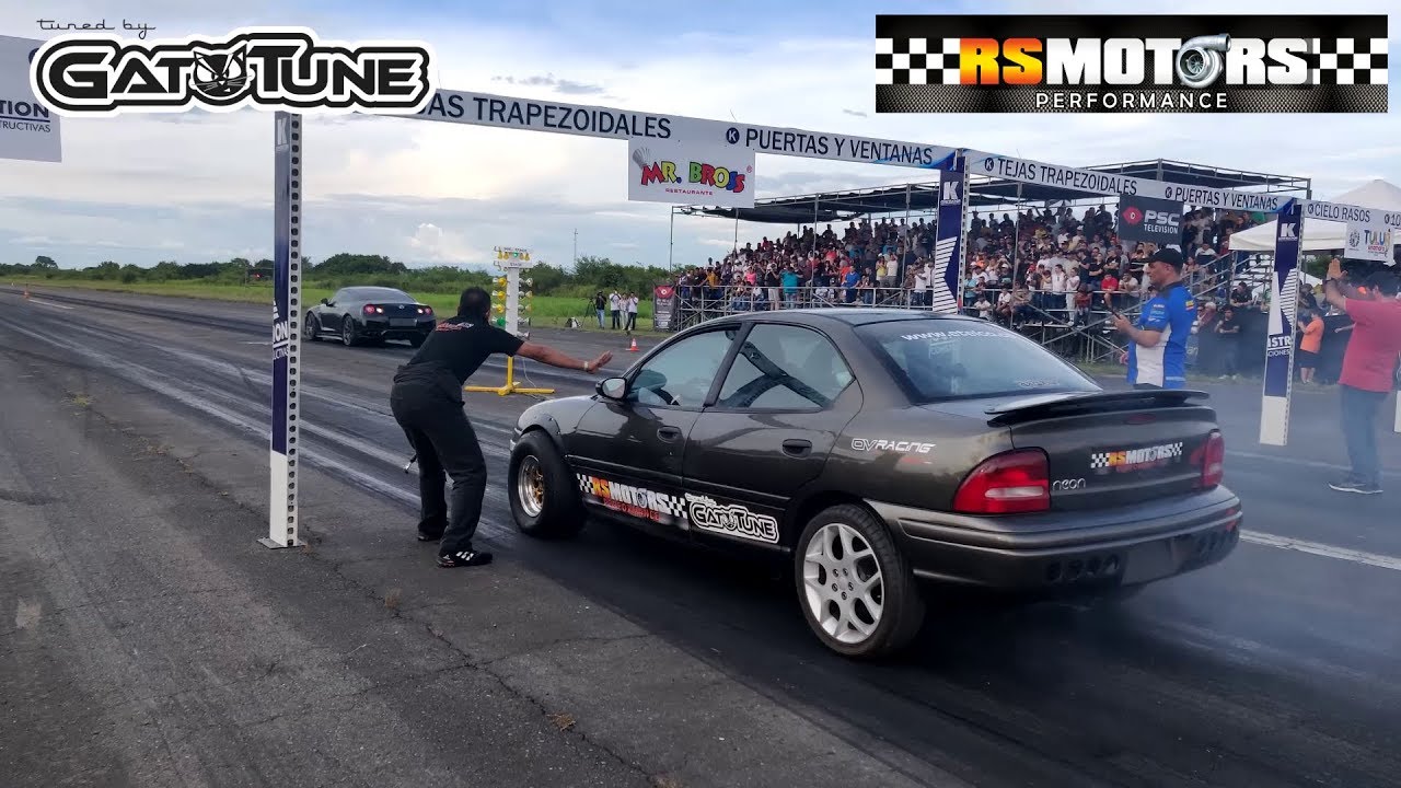 Dodge Neon vs Nissan GT-R, Drag Racing, Tuluá, Colombia - YouTube