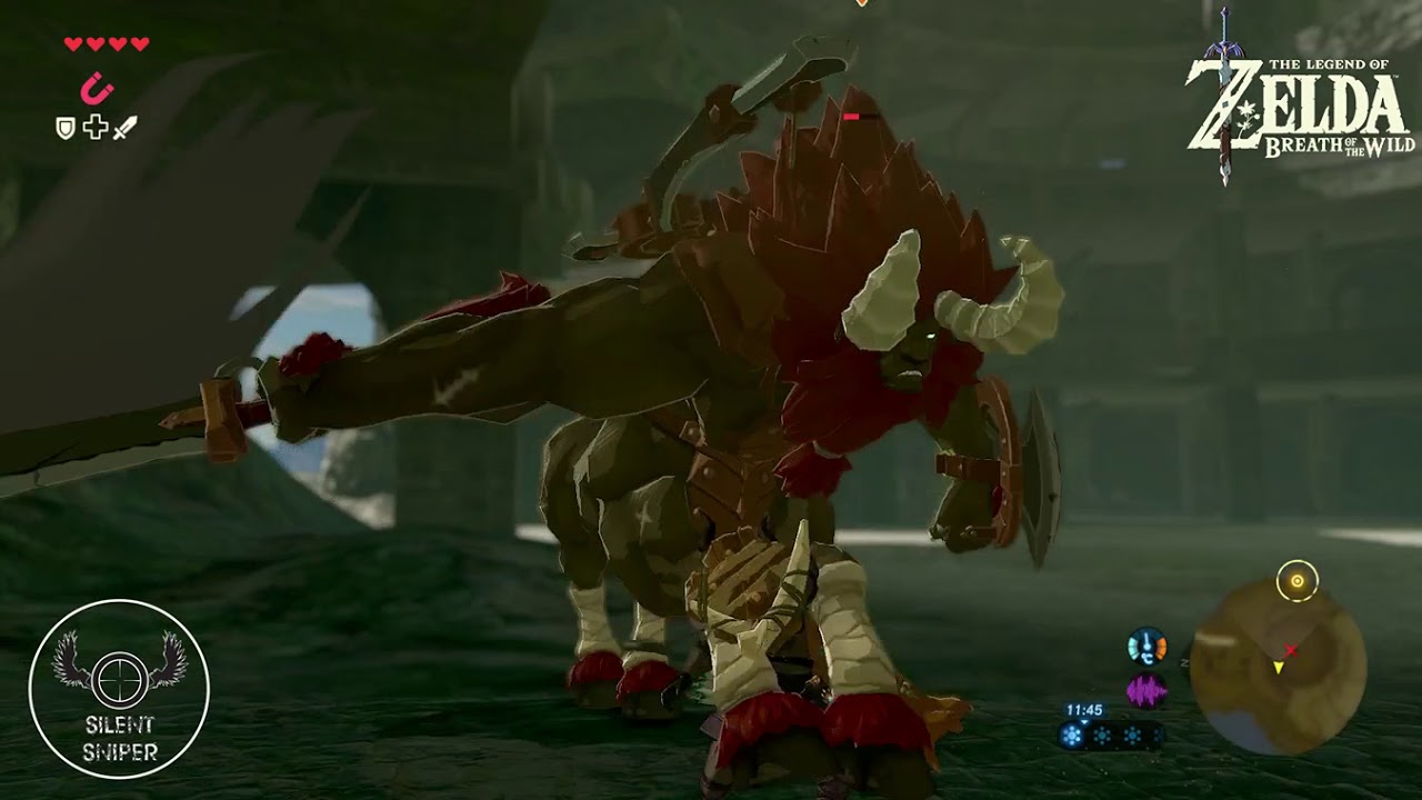 The Legend of Zelda Breath of the Wild Lynel Fight - YouTube