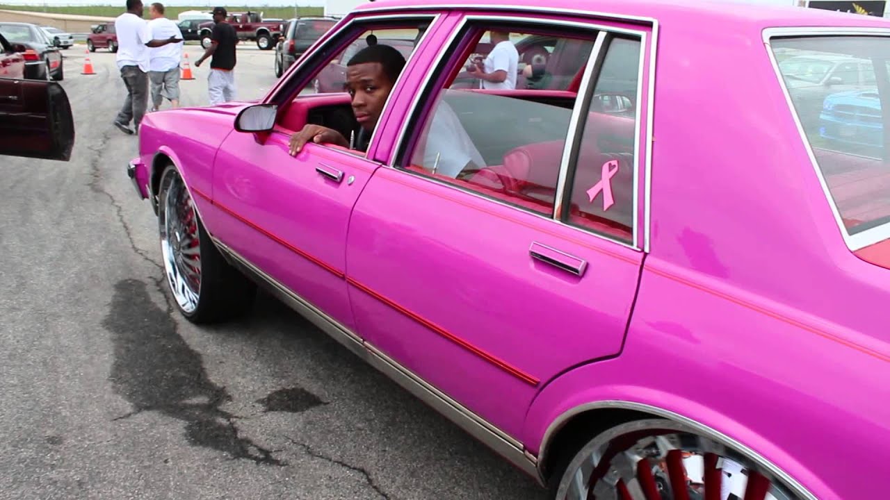 LOST FOOTAGE - Pink Box Chevy on 28" DUB Swirl wheels @ Stuntfest 2013 ...