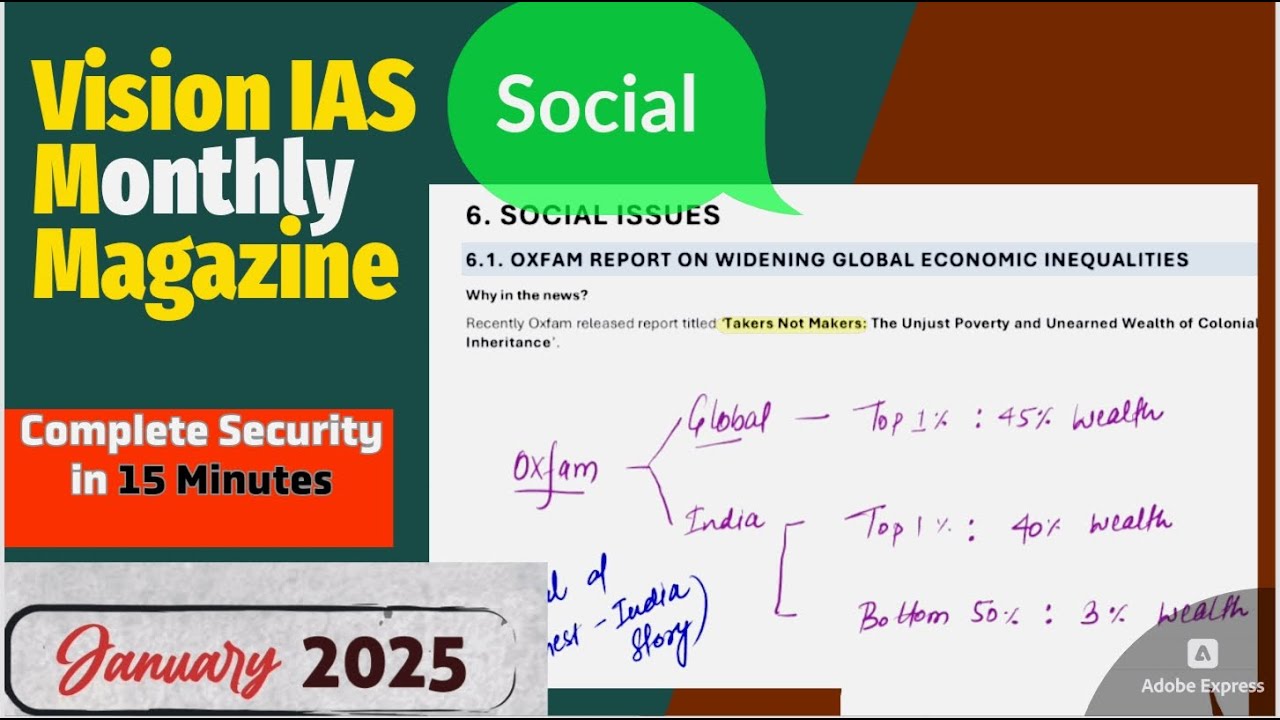 Vision IAS Monthly magazine January 2025 Current affairs - YouTube