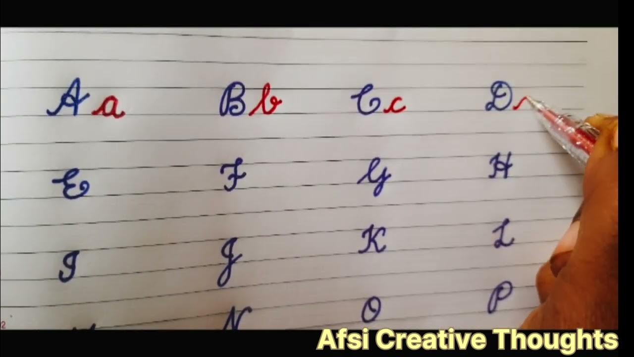 Cursive Writing Aa-Zz for beginners/ Cursive abcd/ Cursive handwriting ...