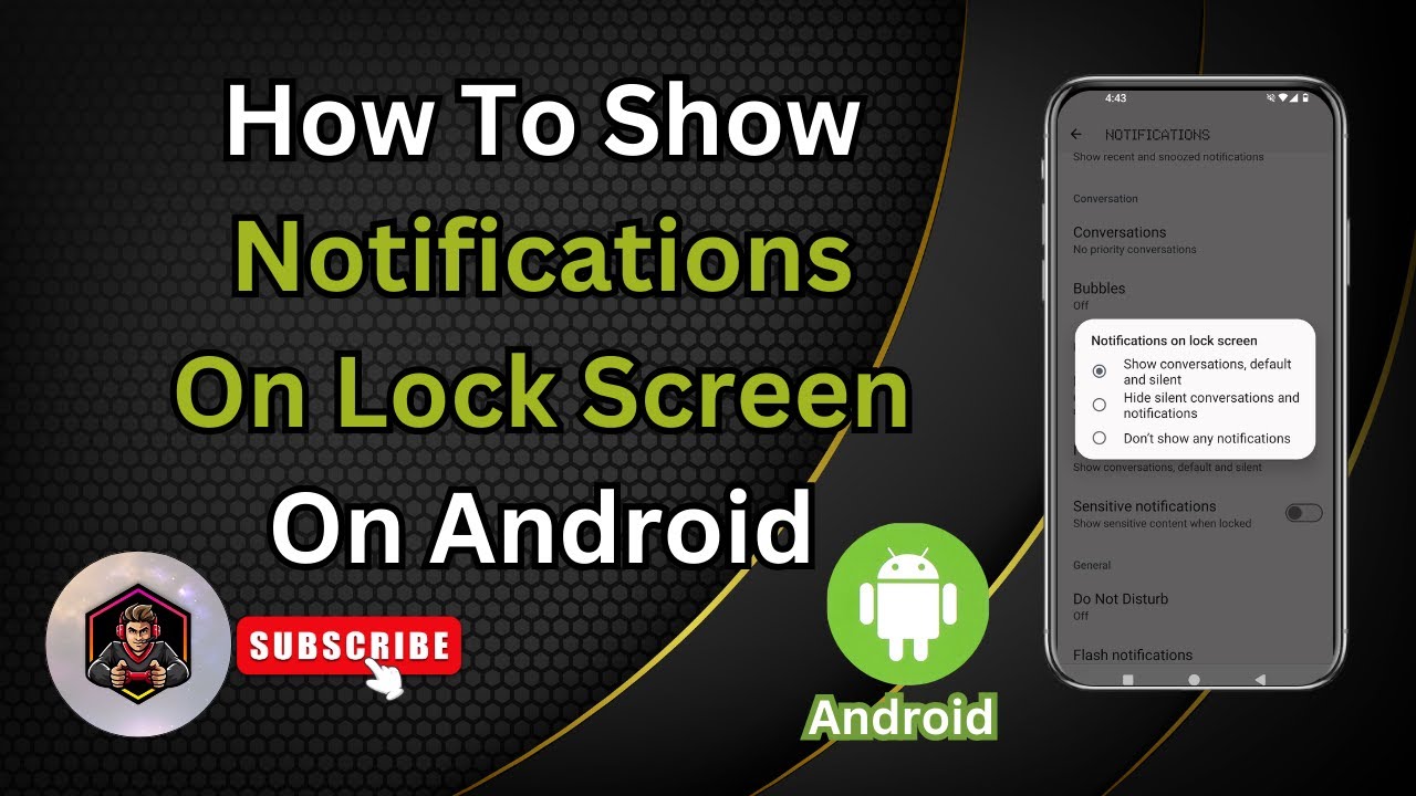 How To Show Notifications On Lock Screen On Android | Quick and Easy ...