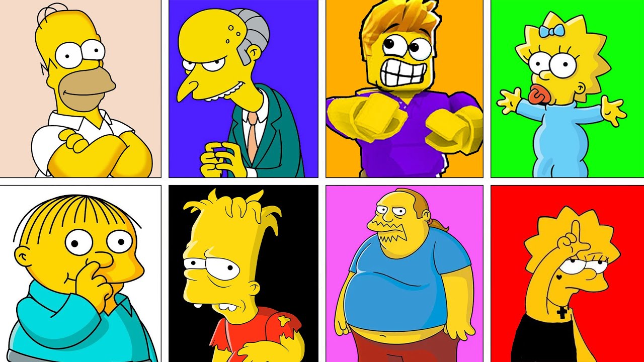 TROUVER tous les SIMPSONS dans ROBLOX | Find The Simpsons - YouTube