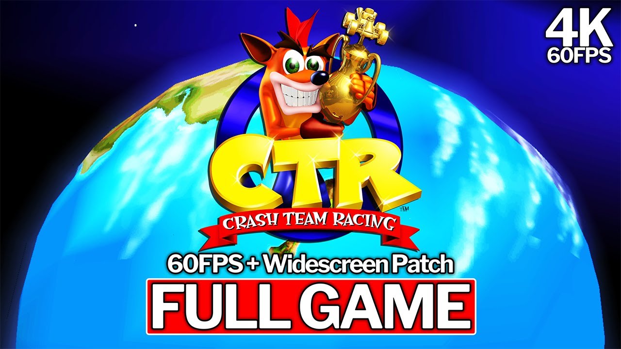 CRASH TEAM RACING Full Game Walkthrough [4K 60FPS PS1] - 60 FPS + Widescreen Patch - No ...