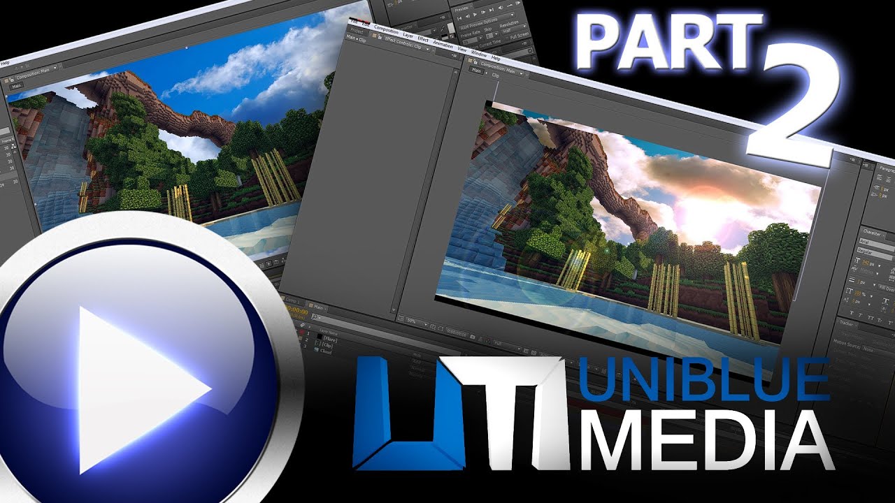 Minecraft Editing Tutorials: Sky Replacement Part 2 of 2 [After Effects ...
