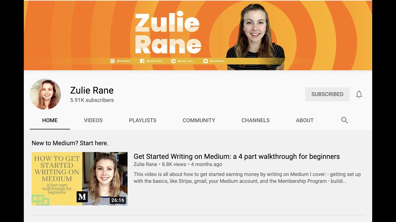 Interview with Medium Blogger (and cat mom) Zulie Rane - YouTube
