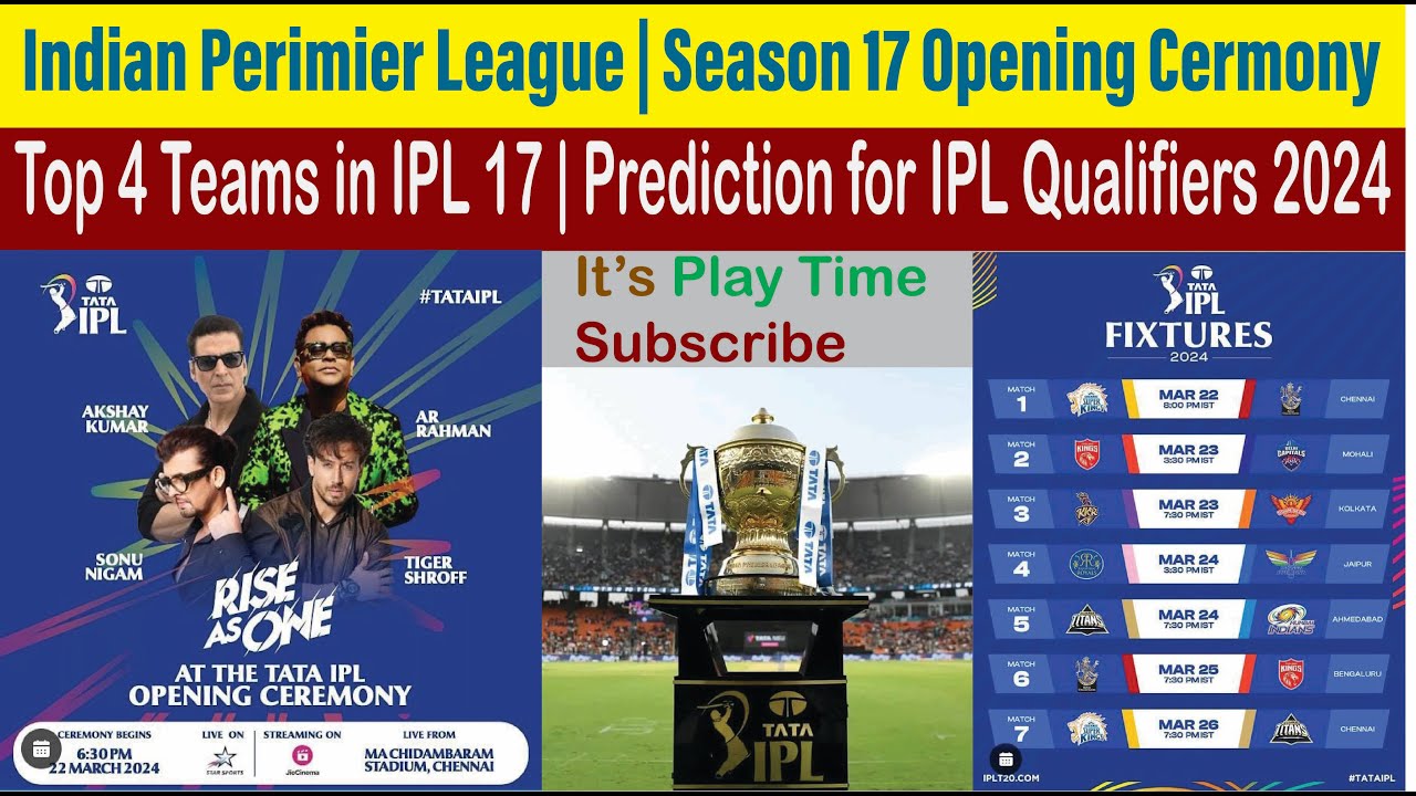 IPL 2024 | Opening ceremony & Match CSK vs RCB | Super Stars Coming ...