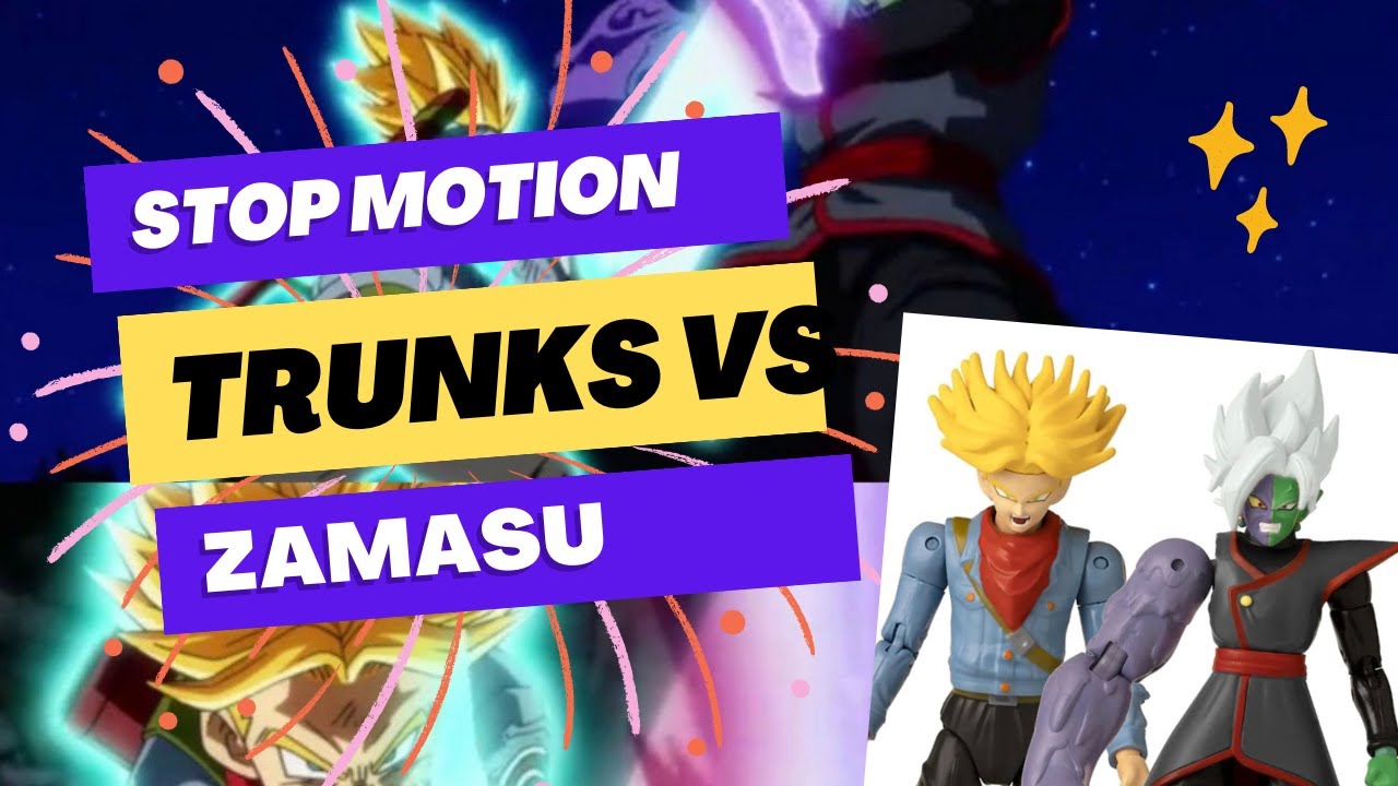 Stop Motion Trunks VS Zamasu - YouTube
