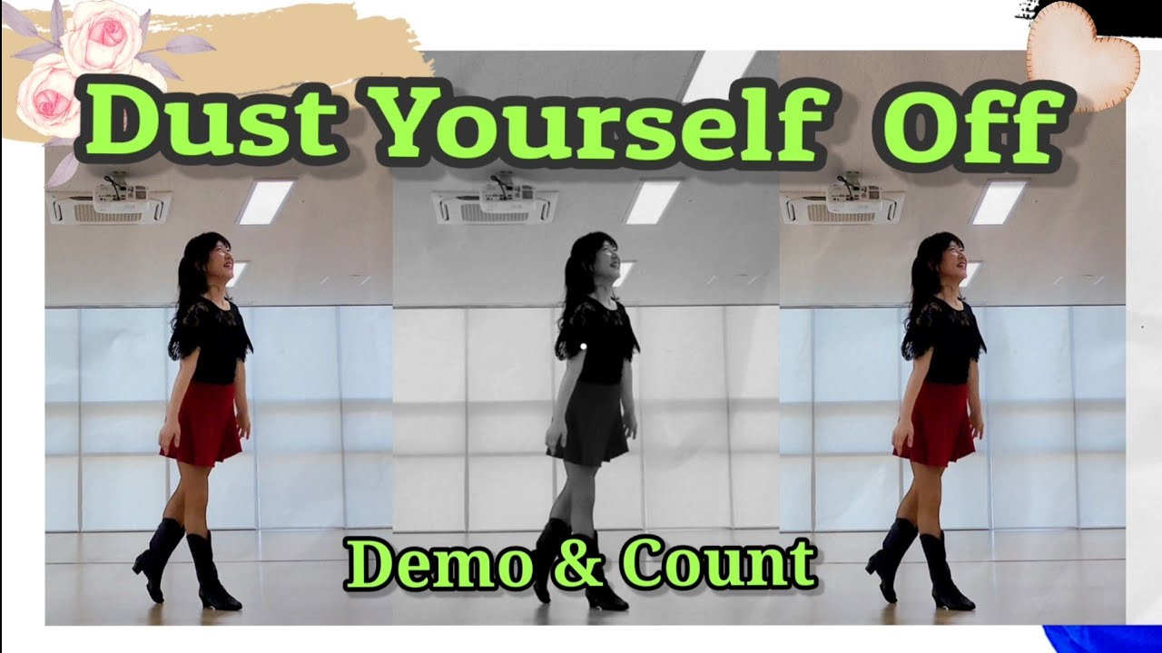 Dust Yourself Off Line Dance / 신나는 중급댄스 / Chany Linedance - YouTube