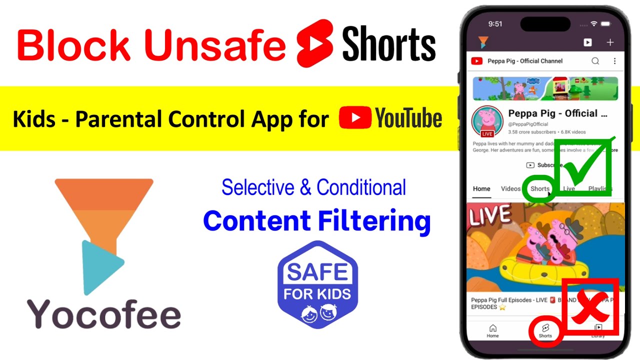 How to Block Unsafe YouTube Shorts for Kids and Allow only Safe YouTube ...