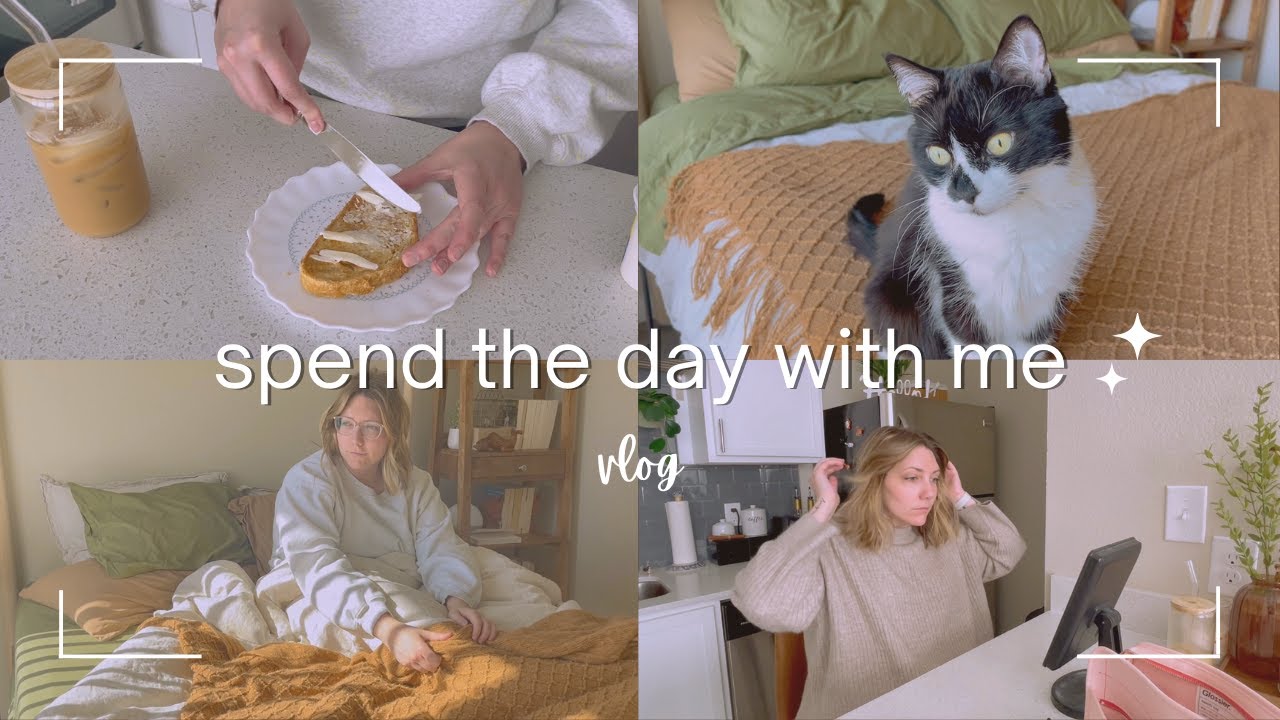 day in my life | chatty grwm, spring shopping, morning routine, cozy ...