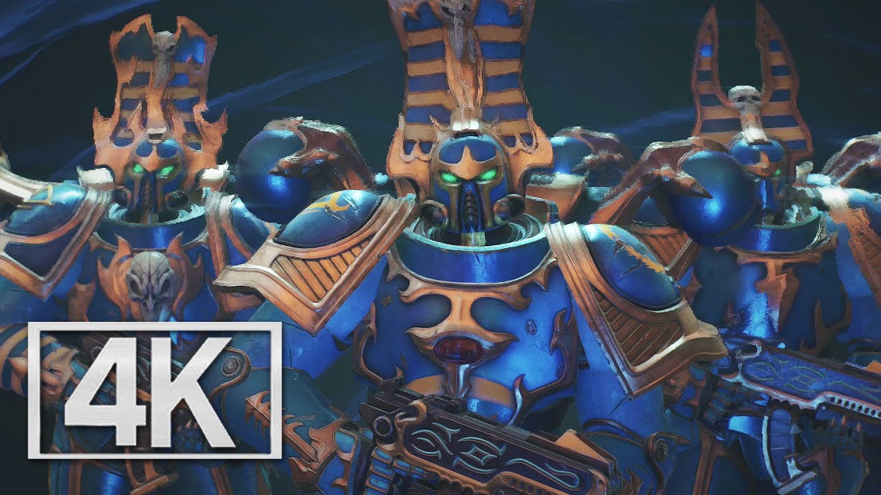 WARHAMMER 40K Thousand Sons Scene (2024) Space Marine 2 4k Ultra HD ...