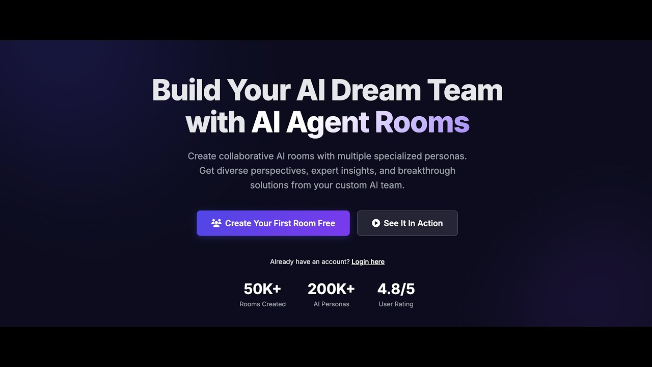 Build Your AI Dream Team with AI Agent Rooms - YouTube