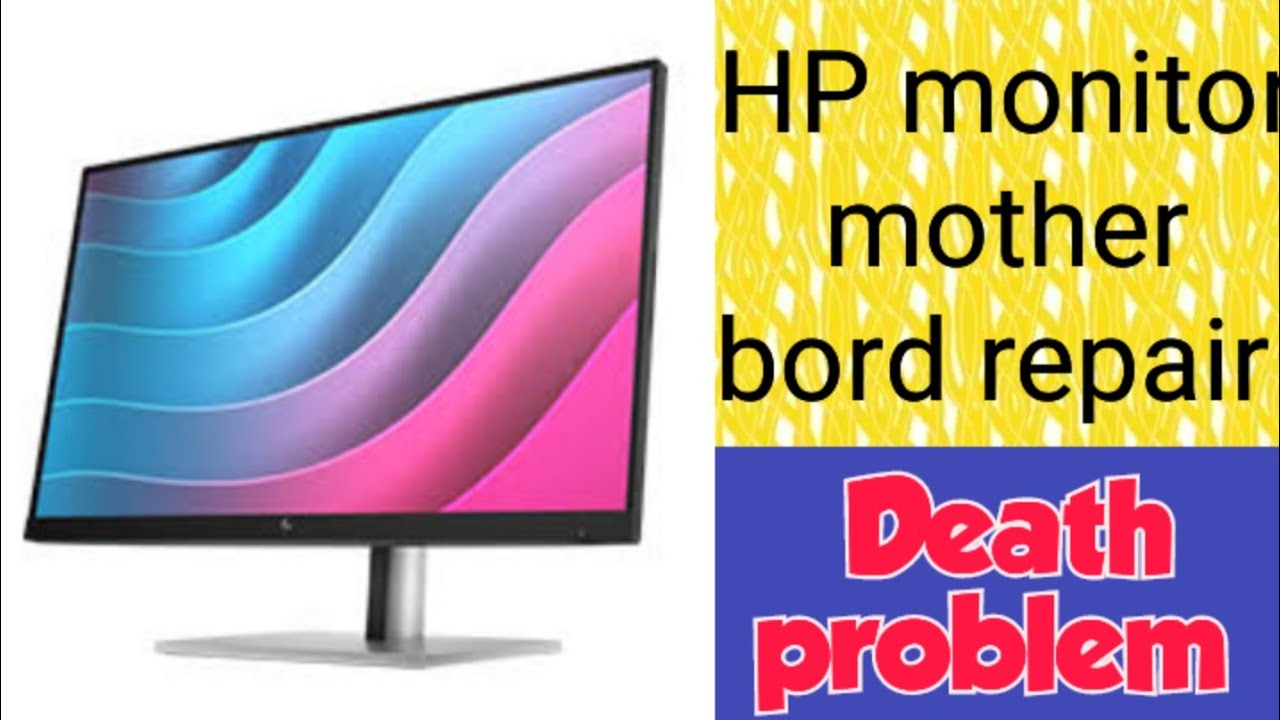 HP monitor Death problem repair - YouTube