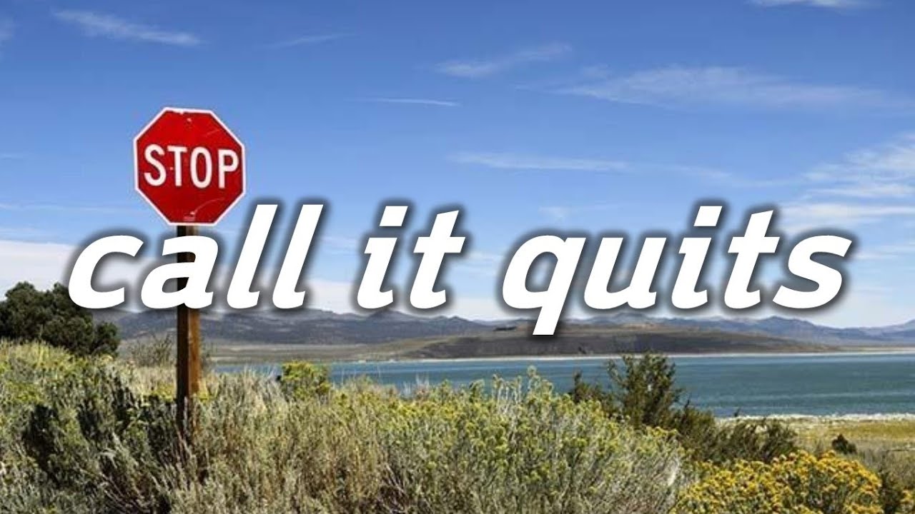 [마천문 오늘의 어휘] call it quits - YouTube