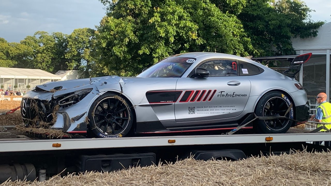 AMG GT Track Series CRASH at Goodwood Festival of Speed - YouTube