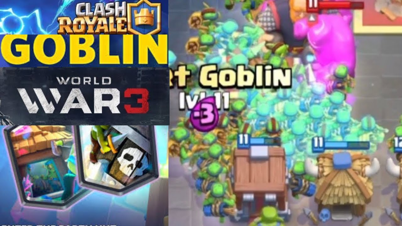 Goblin Party vs. Giants in the Epic Battle of WW3 2024! #clashroyale ...