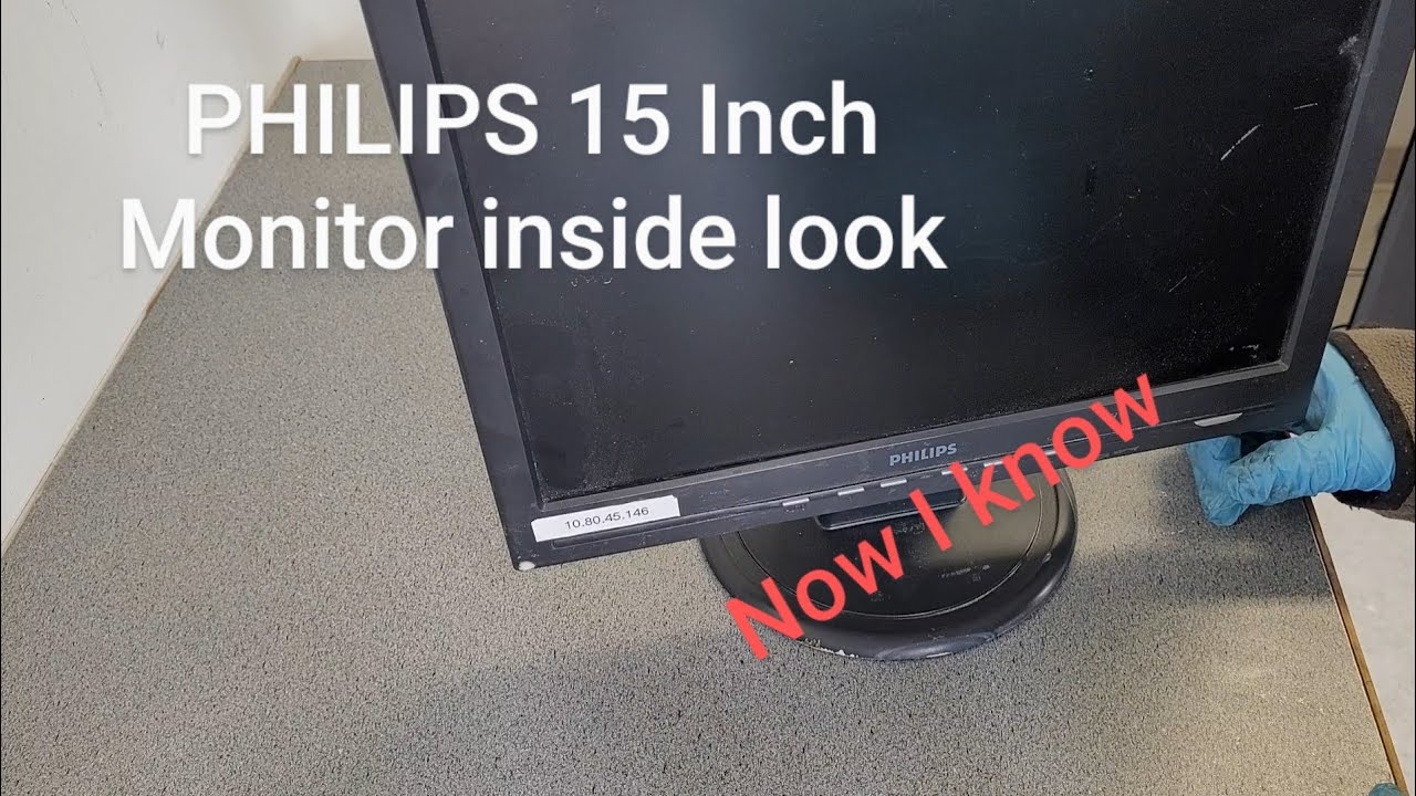 Phillips 15 inch monitor look inside - YouTube