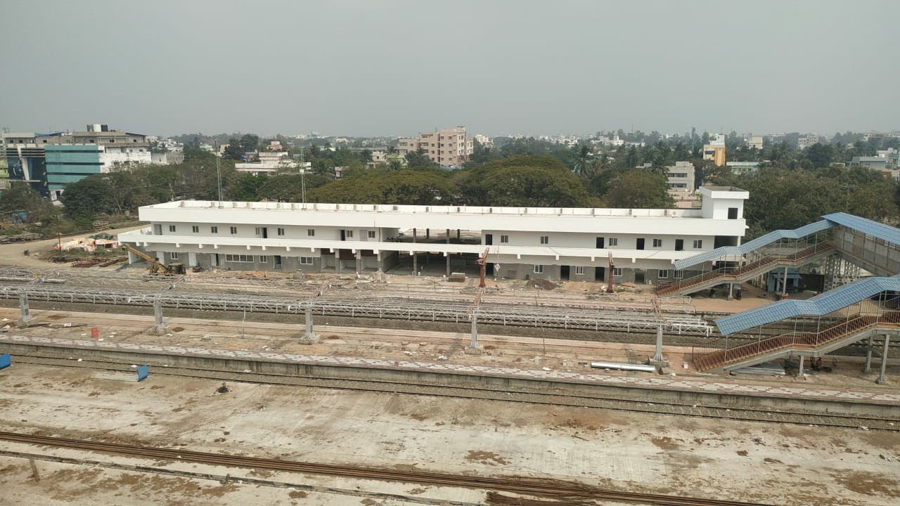 TANUKU New 3rd Platform and Goods Loading Track and Station Works 13 ...