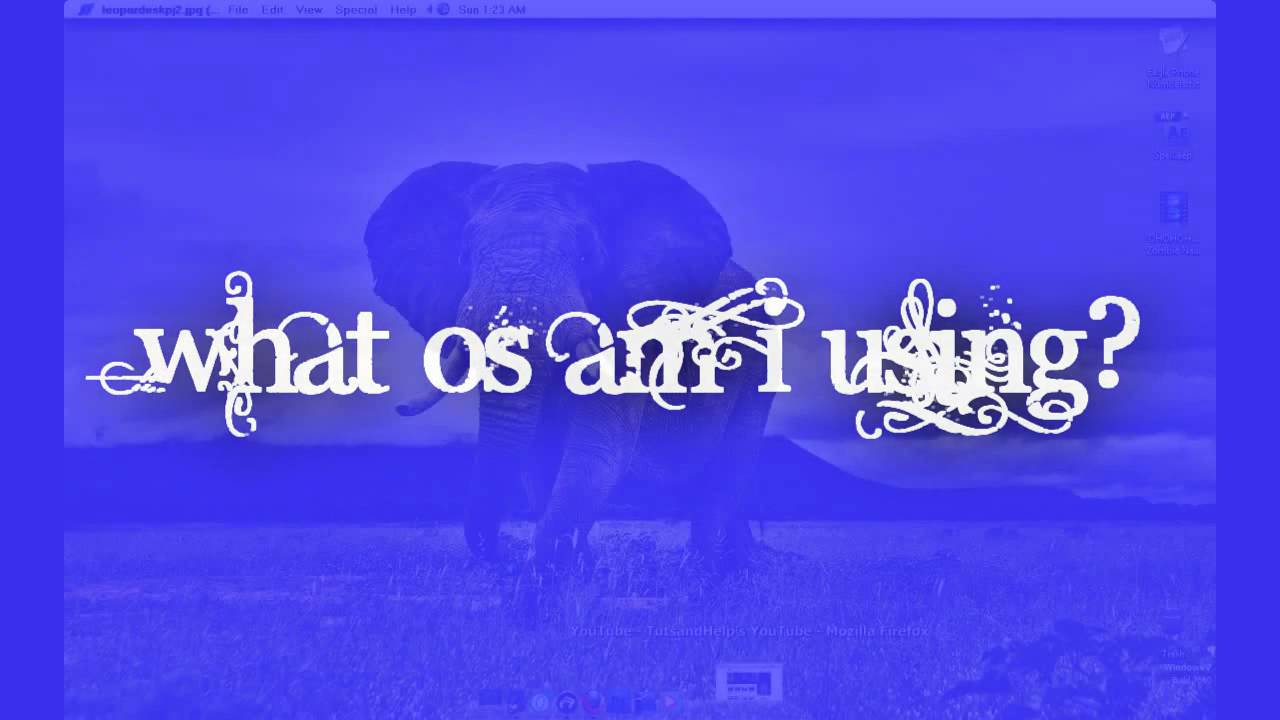 What OS am I using.wmv - YouTube