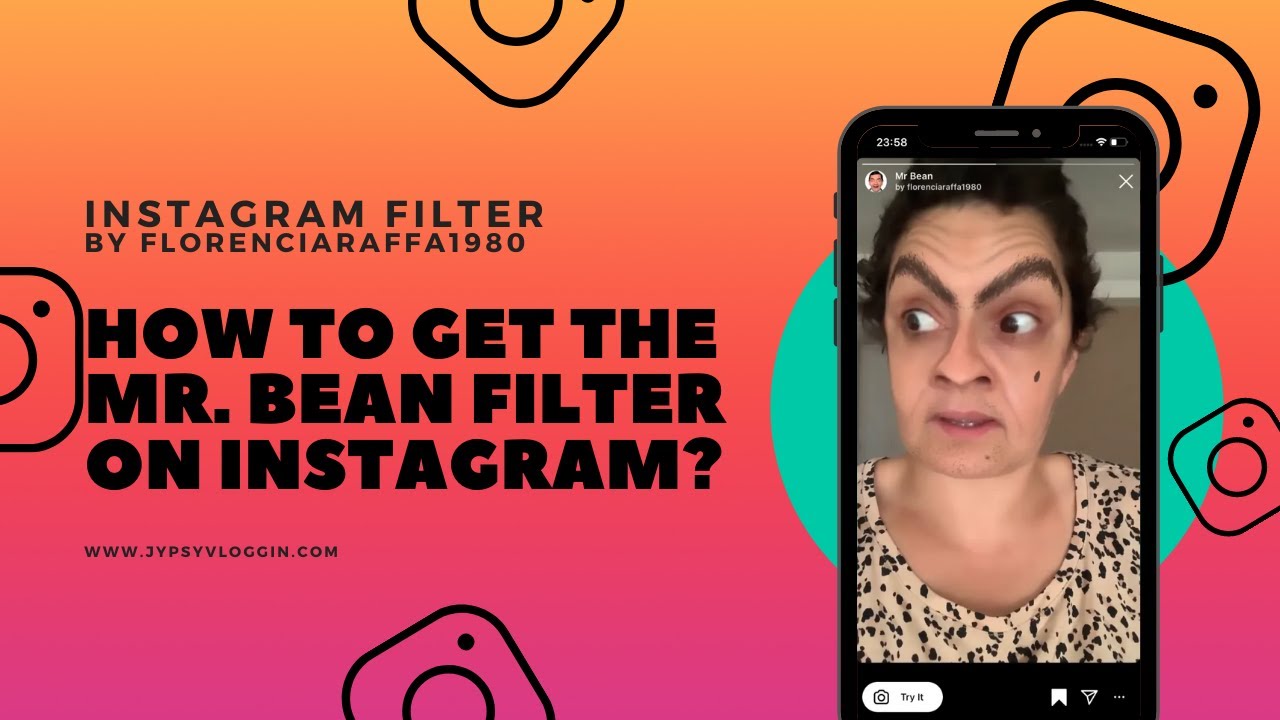 How to get the Mr Bean filter on Instagram - YouTube