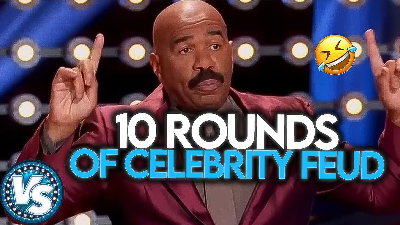 Top 10 BEST Rounds Of Celebrity Family Feud! With Steve Harvey - YouTube