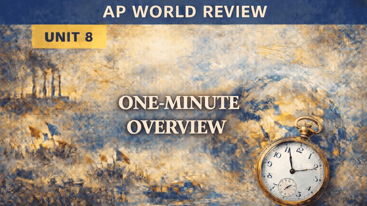 AP World History Unit 8 One Minute Review - YouTube